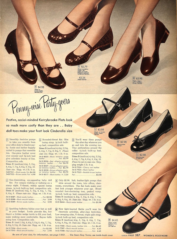 1950s Shoe Styles- History and Shopping Guide