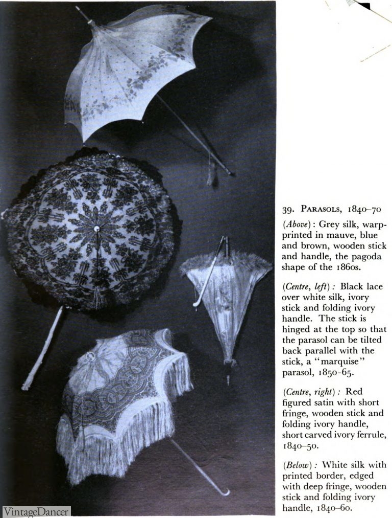 Victorian Parasol and Lace Umbrellas