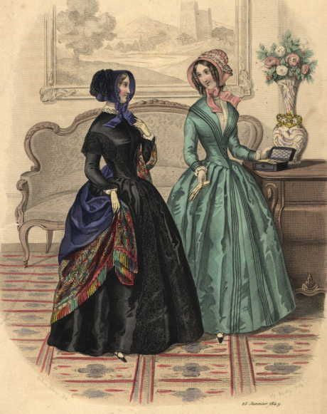 Victorian Fashion Colors & Fabrics 1840s-1890s