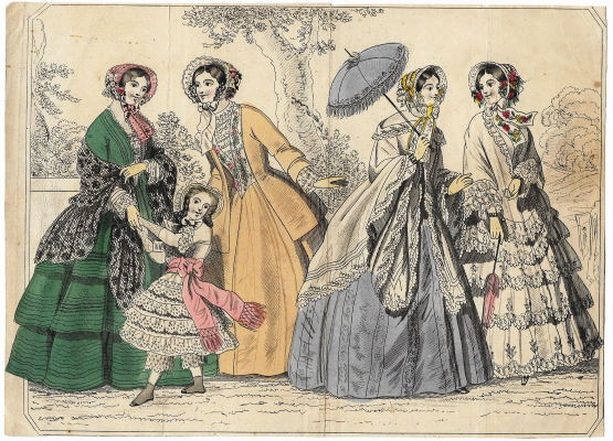 Victorian Fashion Colors & Fabrics 1840s-1890s
