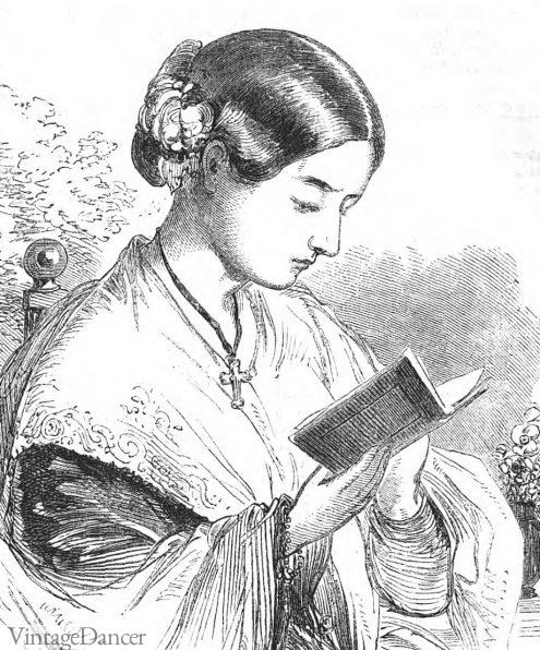 Victorian Hairstyles 1840s, 1850s ,1860s ,1870s ,1880s ,1890s