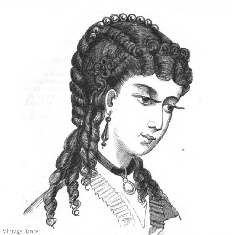 Victorian Hairstyles 1840s, 1850s ,1860s ,1870s ,1880s ,1890s
