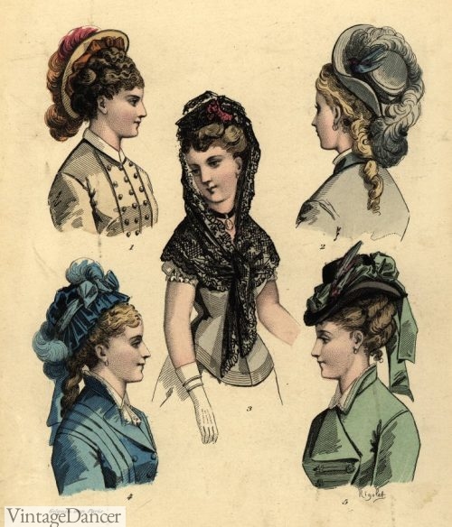 Victorian Hat History | Bonnets, Hats, Caps 1830-1890s