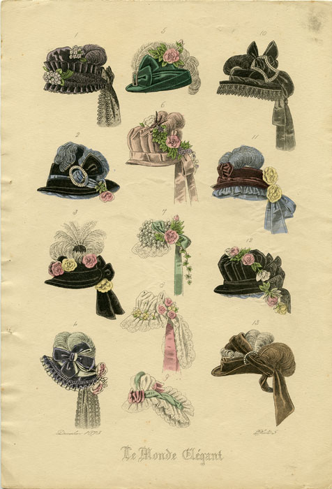 Victorian Hat History | Bonnets, Hats, Caps 1830-1890s