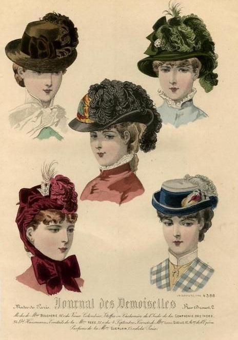 Victorian Hat History | Bonnets, Hats, Caps 1830-1890s