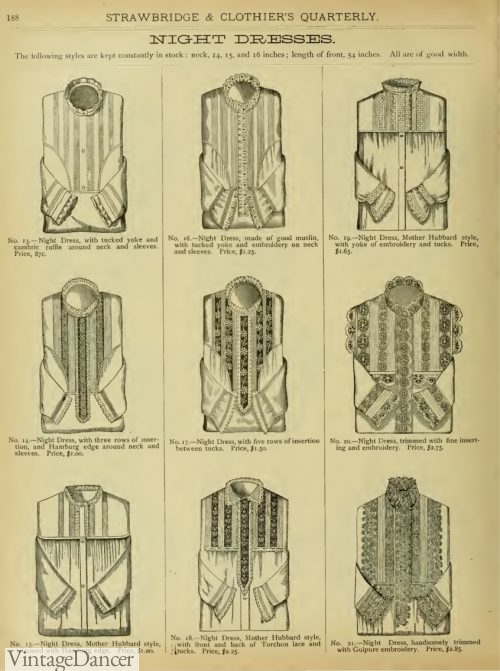 Victorian Nightgown, Nightdress, Pajamas, Robes