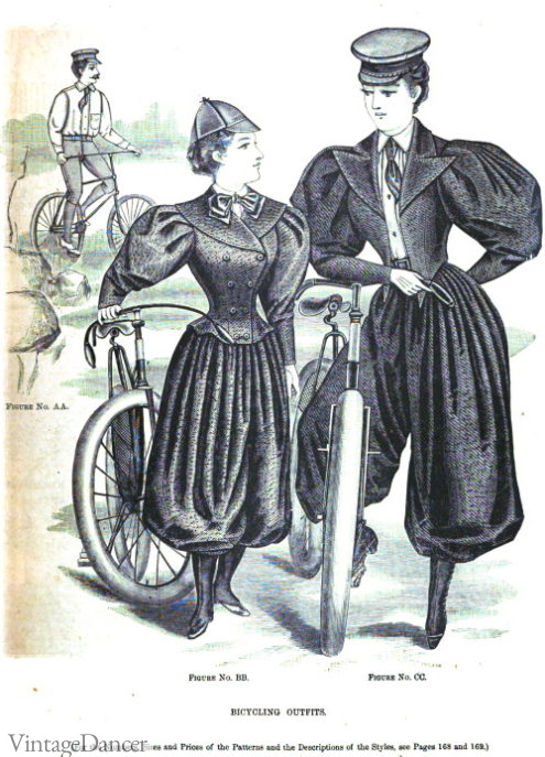 Victorian and Edwardian Bicycle Outfits History