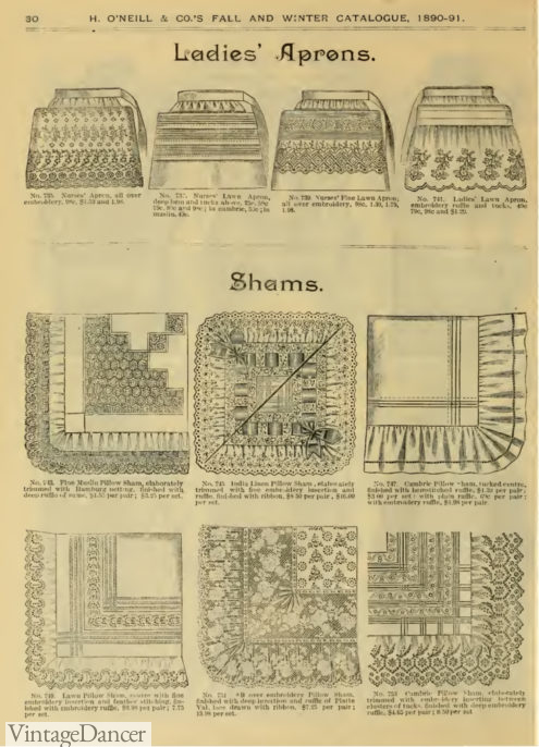 Victorian Edwardian Apron, Maid Costume & Patterns