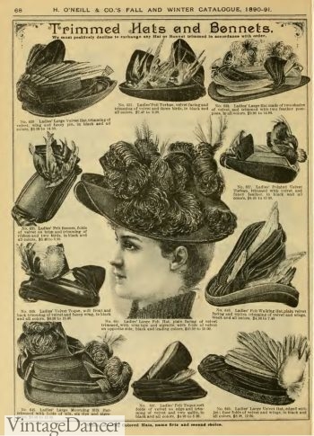 Victorian Style Hats, Bonnets, Caps, Patterns