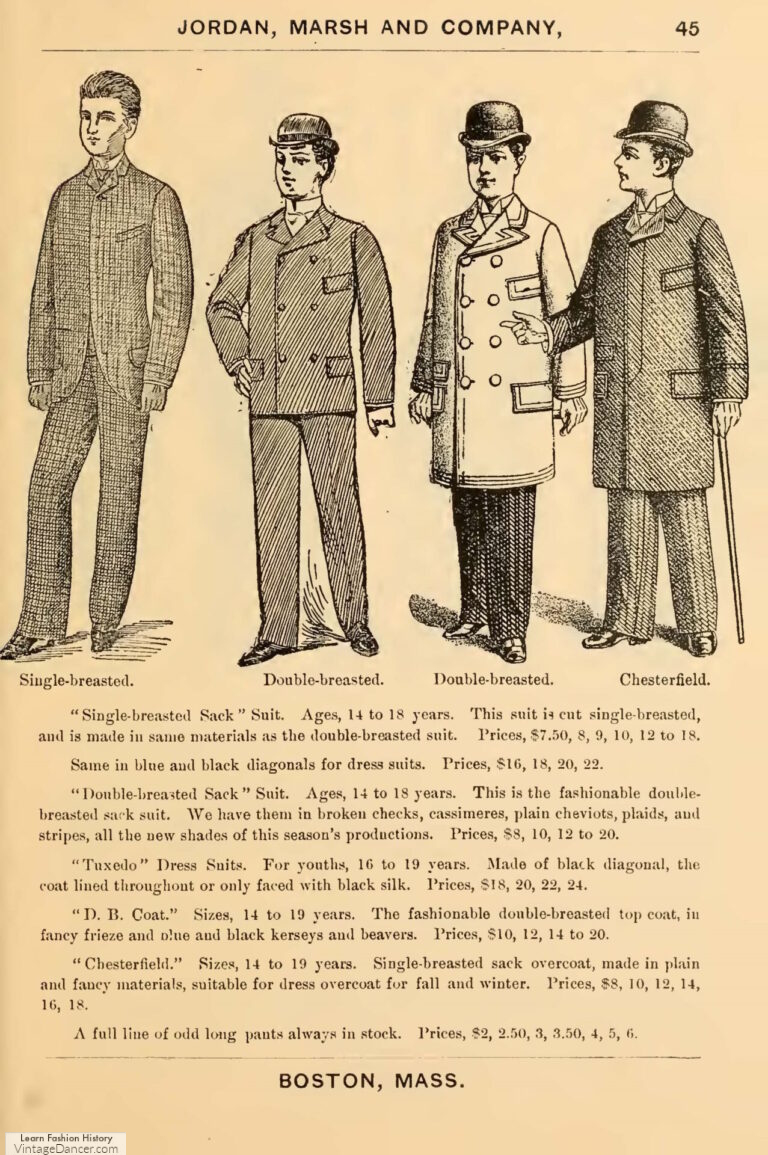 1890s Teen Boys Clothing and Fashion