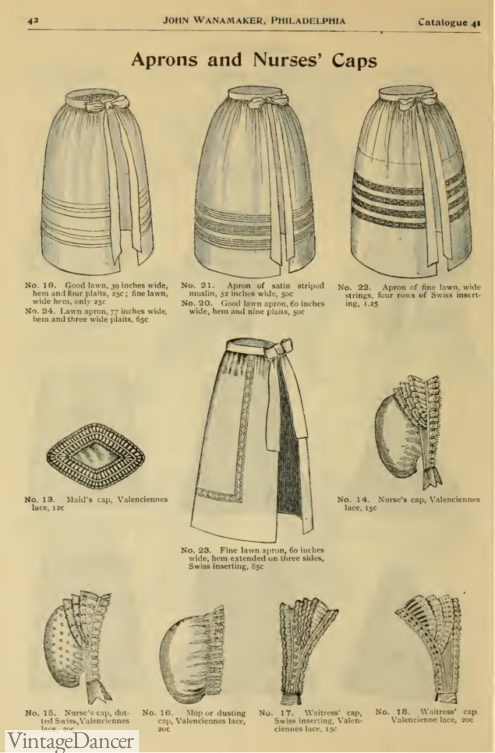 Victorian Edwardian Apron, Maid Costume & Patterns