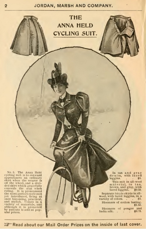 Victorian and Edwardian Bicycle Outfits History