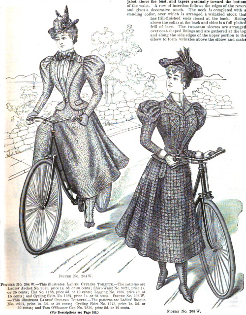 Victorian and Edwardian Bicycle Outfits History