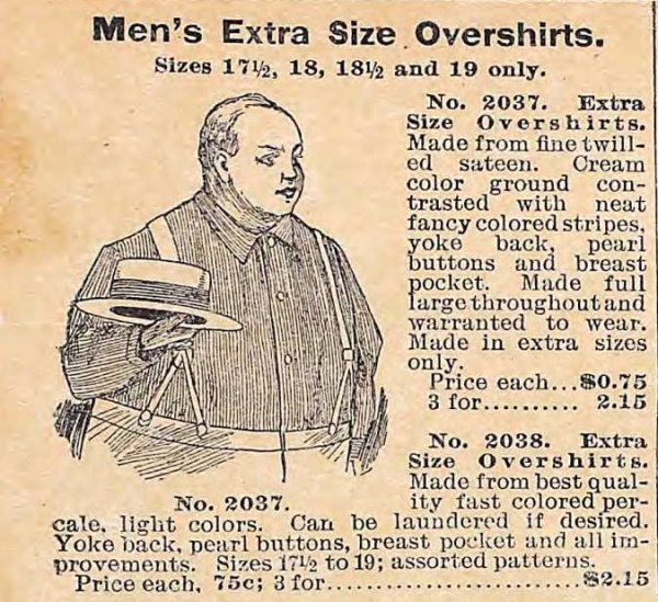 Vintage Big and Tall Men's Clothing History