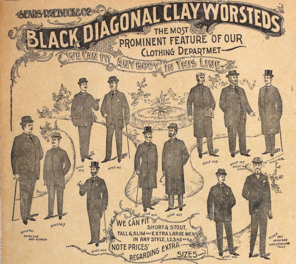 Vintage Big and Tall Men's Clothing History