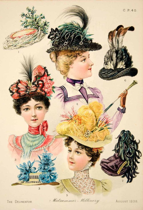 Victorian Hat History | Bonnets, Hats, Caps 1830-1890s