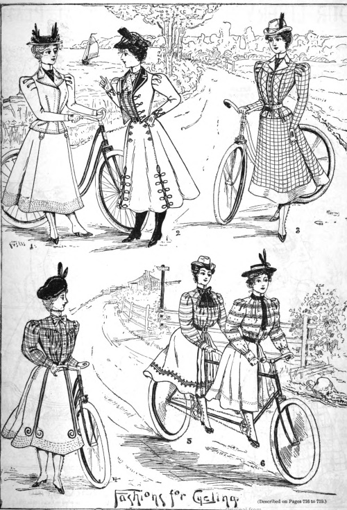 Victorian and Edwardian Bicycle Outfits History