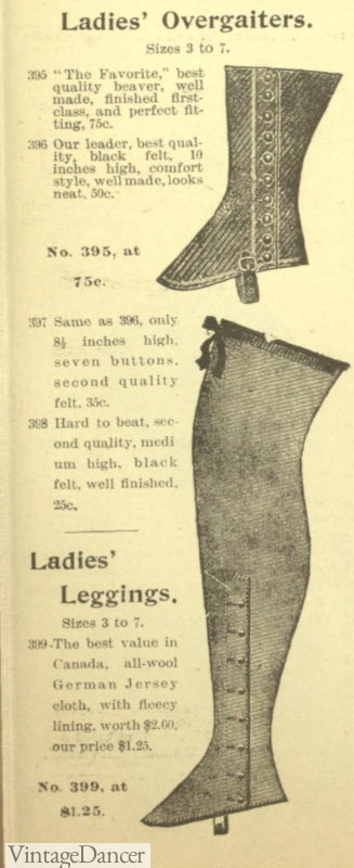 Edwardian Stockings, Hose, Socks 1900s -1910s