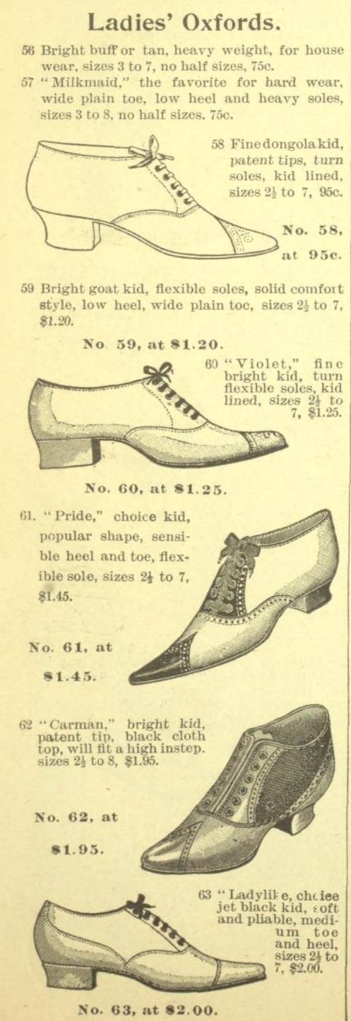 Edwardian Shoes Styles, 1900s Shoes & Boots for Women
