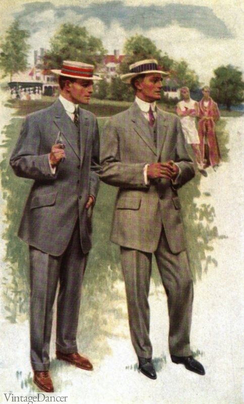 Men's Rah Rah Suits 1908 to 1918