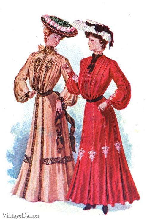 1900s Dresses History- Day, Afternoon, Party Styles