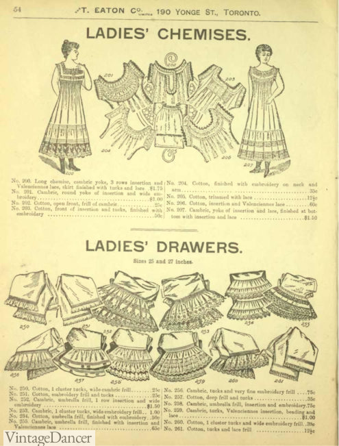 Edwardian Lingerie 1900-1910s Underwear