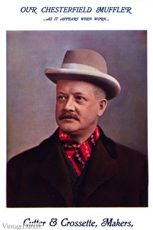 Edwardian Necktie and Bow Tie Styles History 1900s-1910s