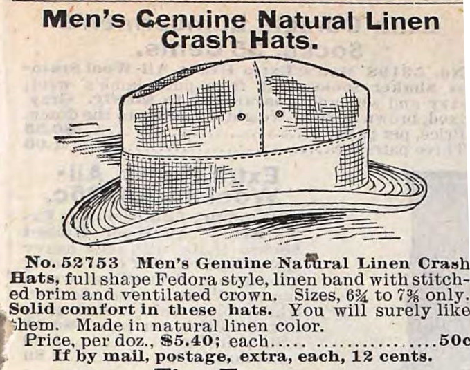 1900s Men's Hat Styles, Edwardian Era