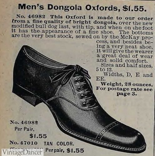 1900s-1910s Men's Shoe and Boot History | Edwardian Era