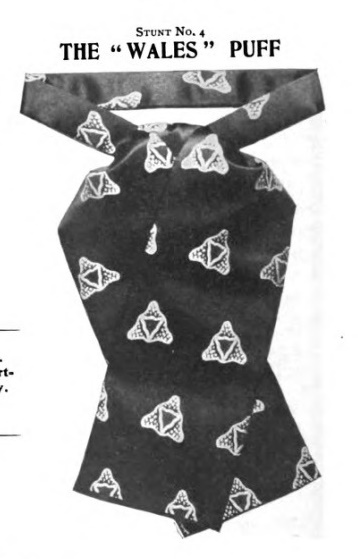 Edwardian Necktie and Bow Tie Styles History 1900s-1910s