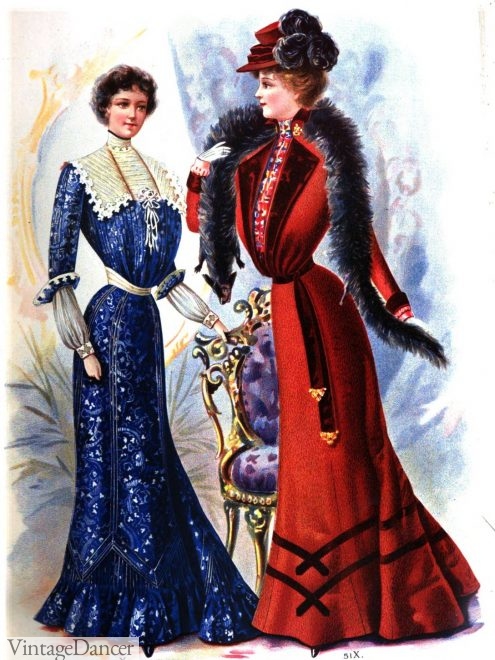 1900s Dresses History- Day, Afternoon, Party Styles