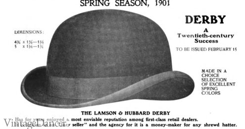 1900s Men's Hat Styles, Edwardian Era