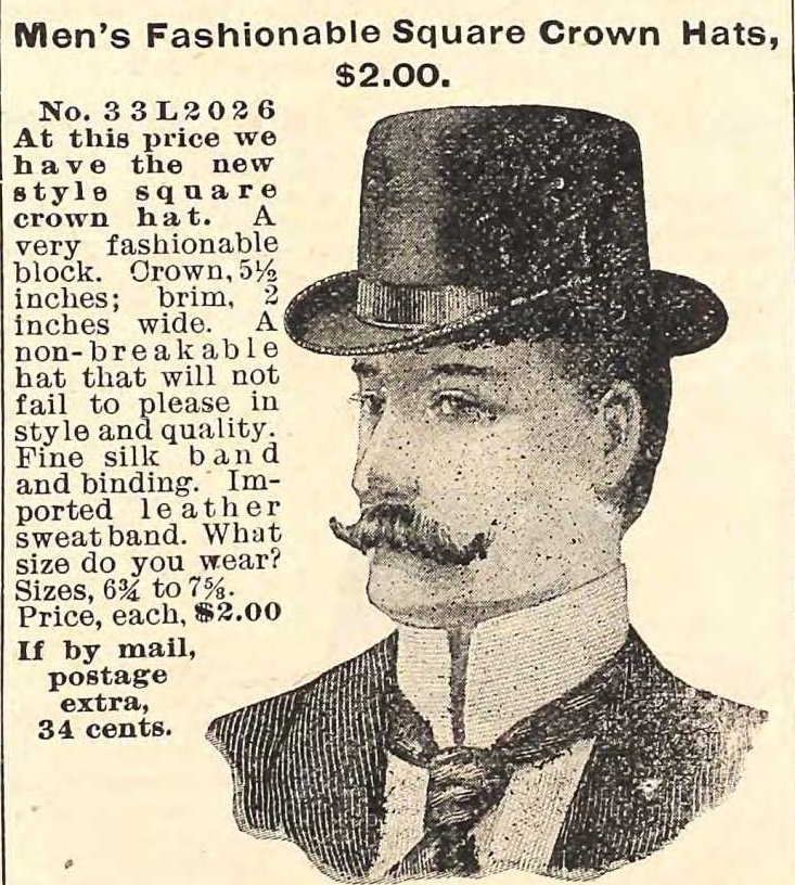 1900s Men's Hat Styles, Edwardian Era