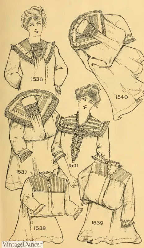 Edwardian Nightgown, Pajamas History