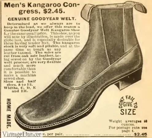1900s-1910s Men's Shoe and Boot History | Edwardian Era