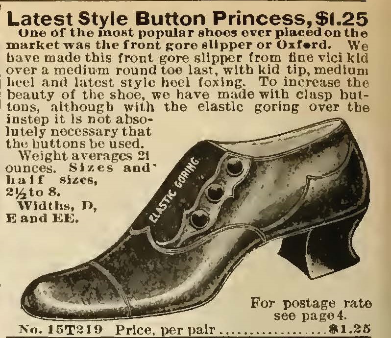 Edwardian Shoes Styles, 1900s Shoes & Boots for Women
