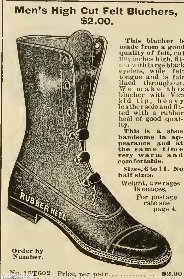 1900s-1910s Men's Shoe and Boot History | Edwardian Era