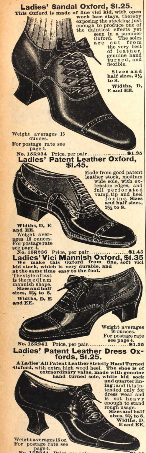 Edwardian Shoes Styles, 1900s Shoes & Boots for Women
