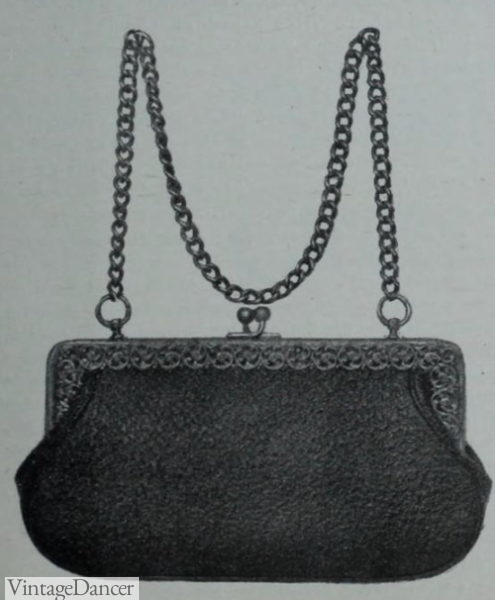 Edwardian Handbags, Purses History 1900 - 1910s