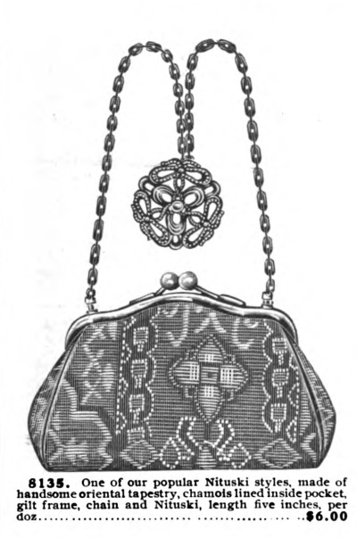 Edwardian Handbags, Purses History 1900 - 1910s
