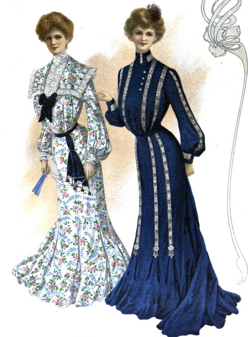 1900s Dresses History- Day, Afternoon, Party Styles