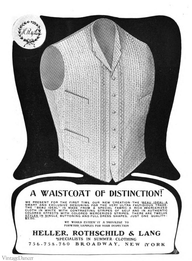 1900s Men's Suits, Frock, Cutaway History