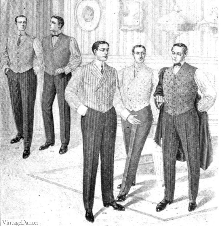 1900s Men's Suits, Frock, Cutaway History