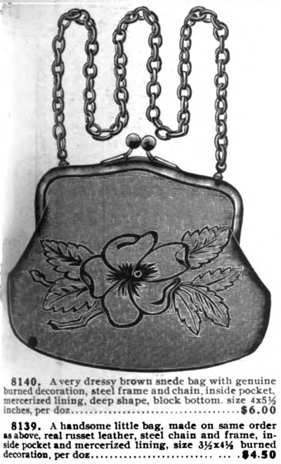 Edwardian Handbags, Purses History 1900 - 1910s