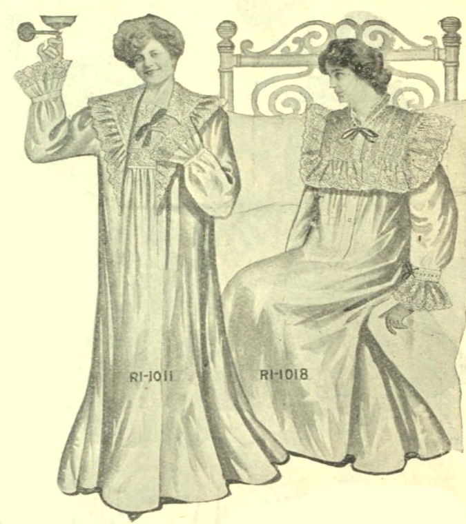 Edwardian Nightgown, Pajamas History