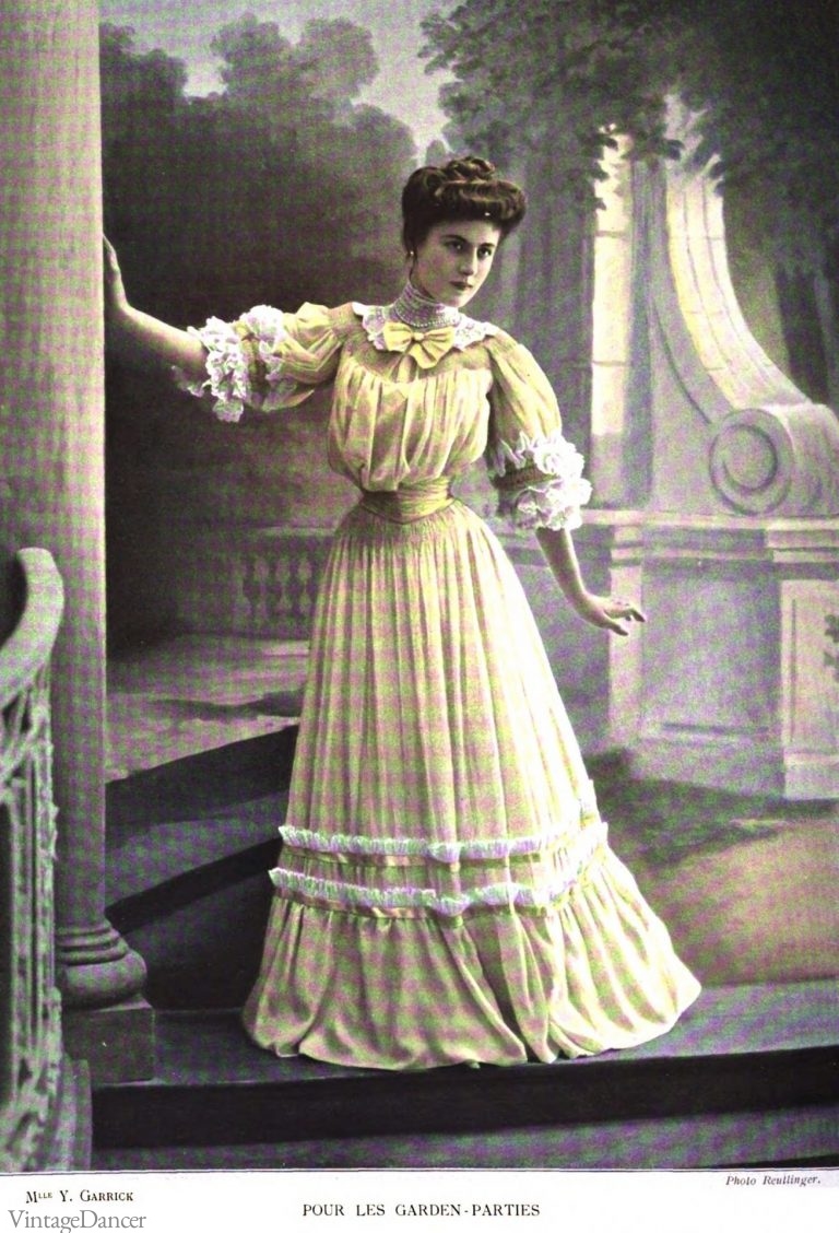 1900s Dresses - Day, Afternoon, Party Styles History