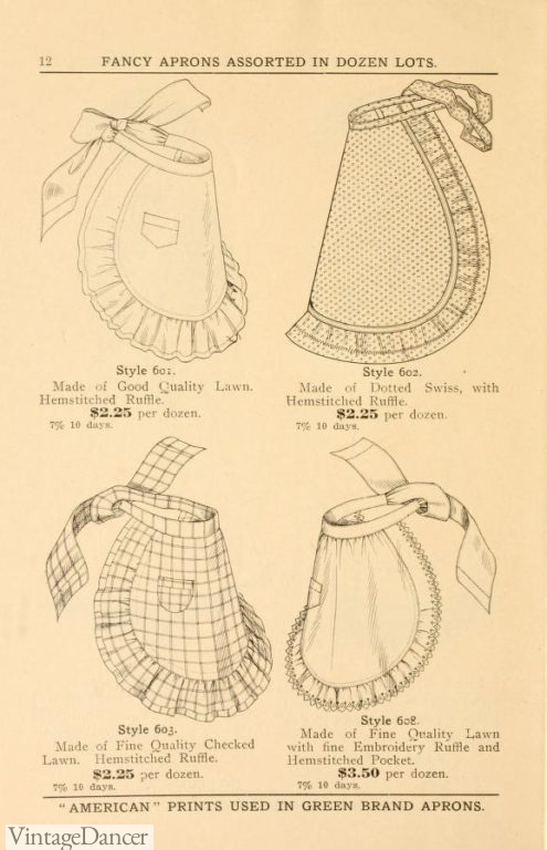 Victorian Edwardian Apron, Maid Costume & Patterns