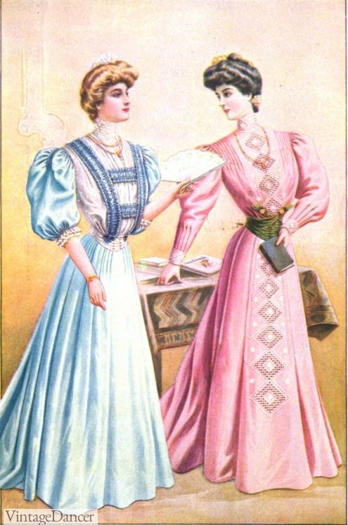 1900s Dresses History- Day, Afternoon, Party Styles