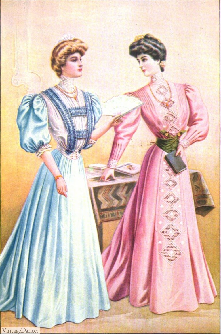 1900s Dresses History- Day, Afternoon, Party Styles