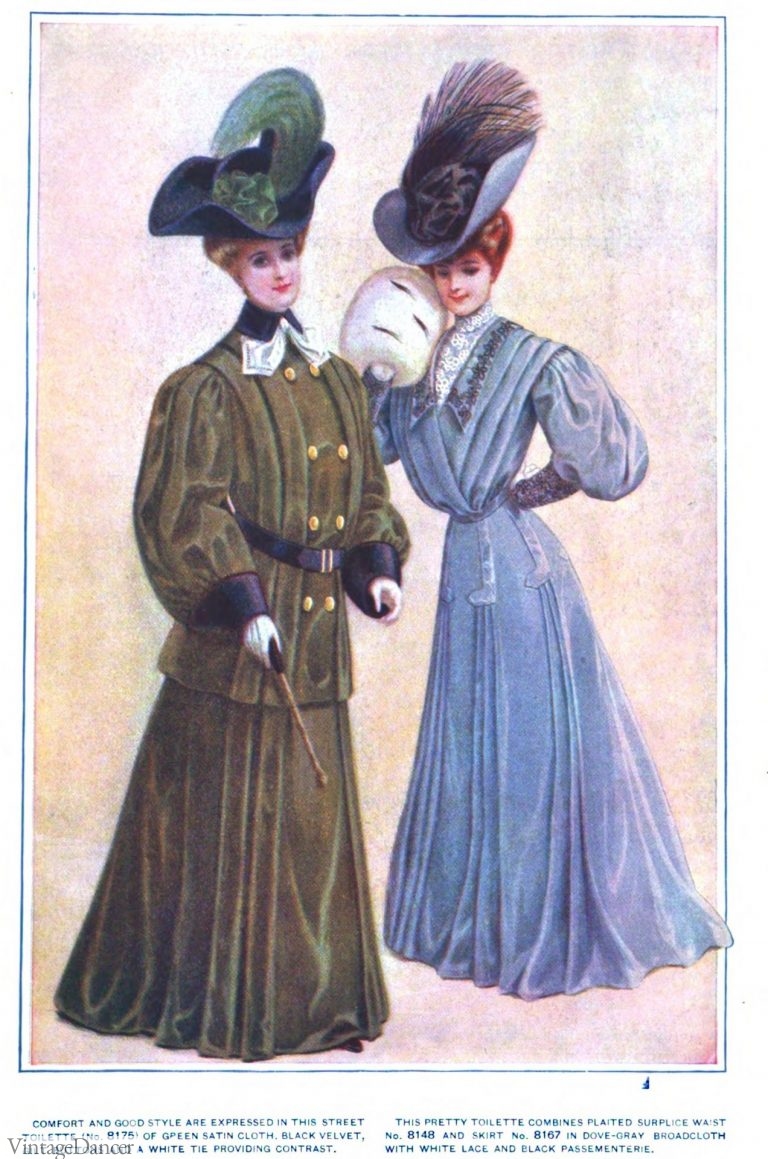 1900s Dresses History- Day, Afternoon, Party Styles